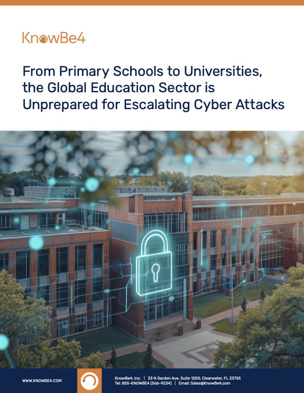 New KnowBe4 Report Finds Education Sector Unprepared for Escalating Cyberattacks